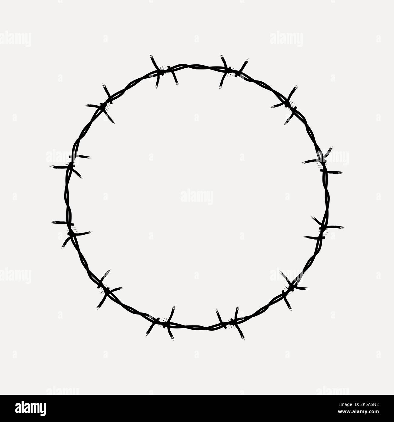 Barbed frame clipart illustration vector Stock Vector Image & Art - Alamy