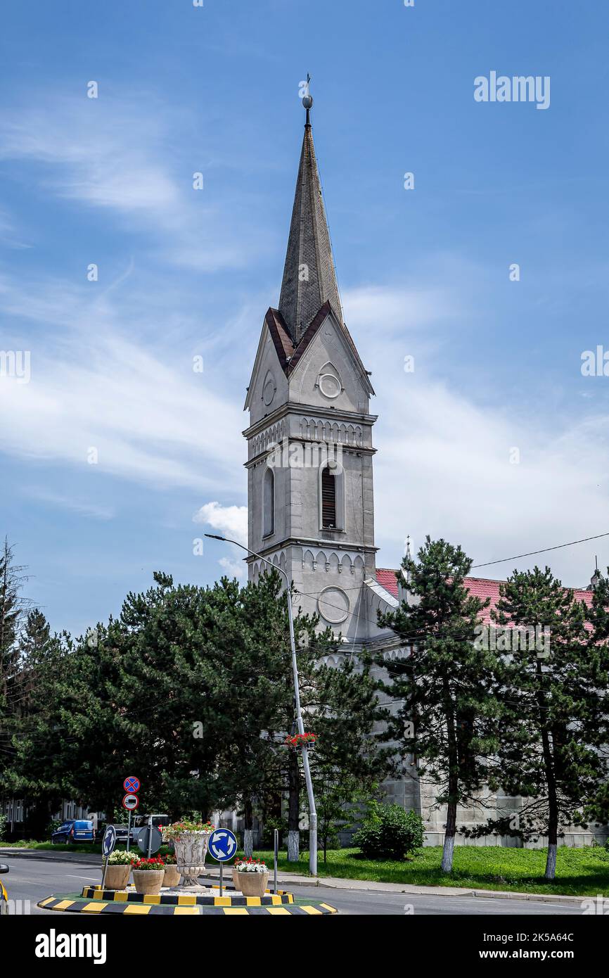 Saint Barbara ( Sf. Varvara ) church on July 11, 2021 in Petrosani ...