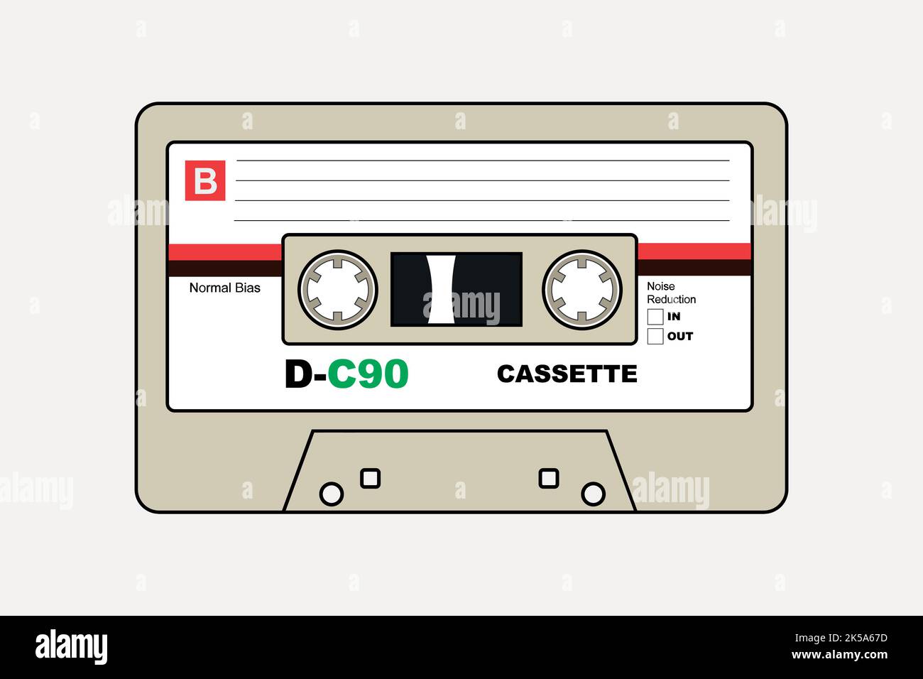 Cassette tape clipart, object illustration vector Stock Vector Image ...