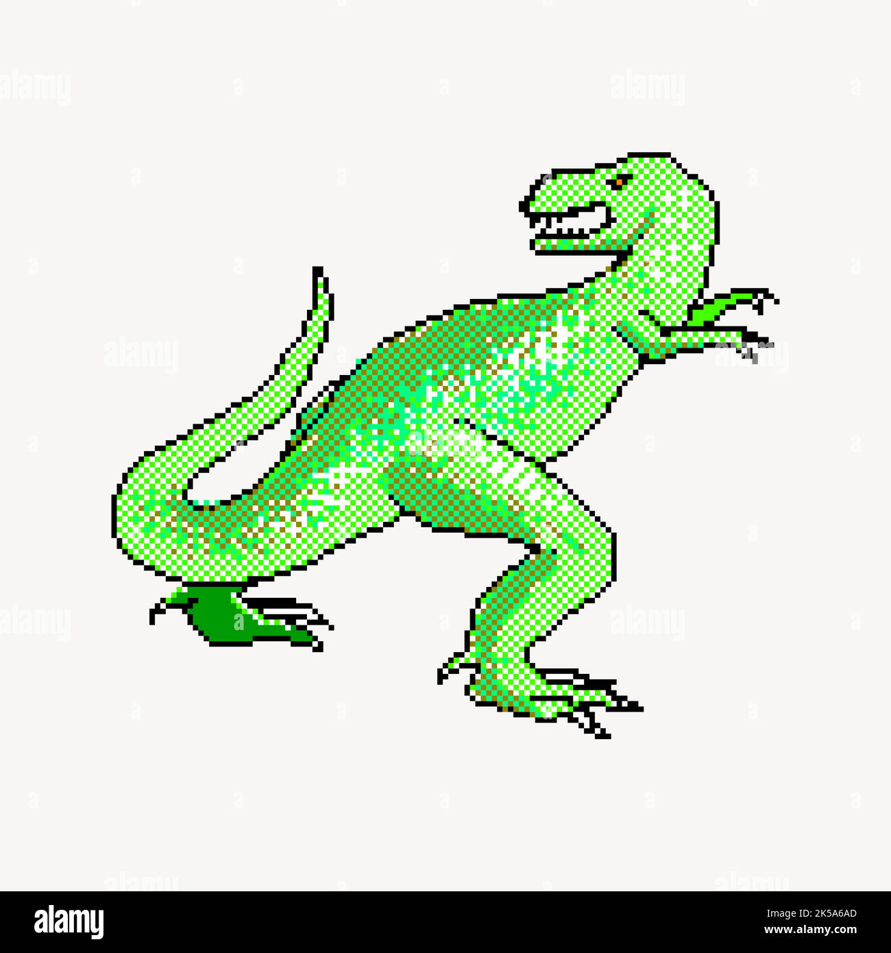 Pixel T-Rex illustration Stock Vector Image & Art - Alamy