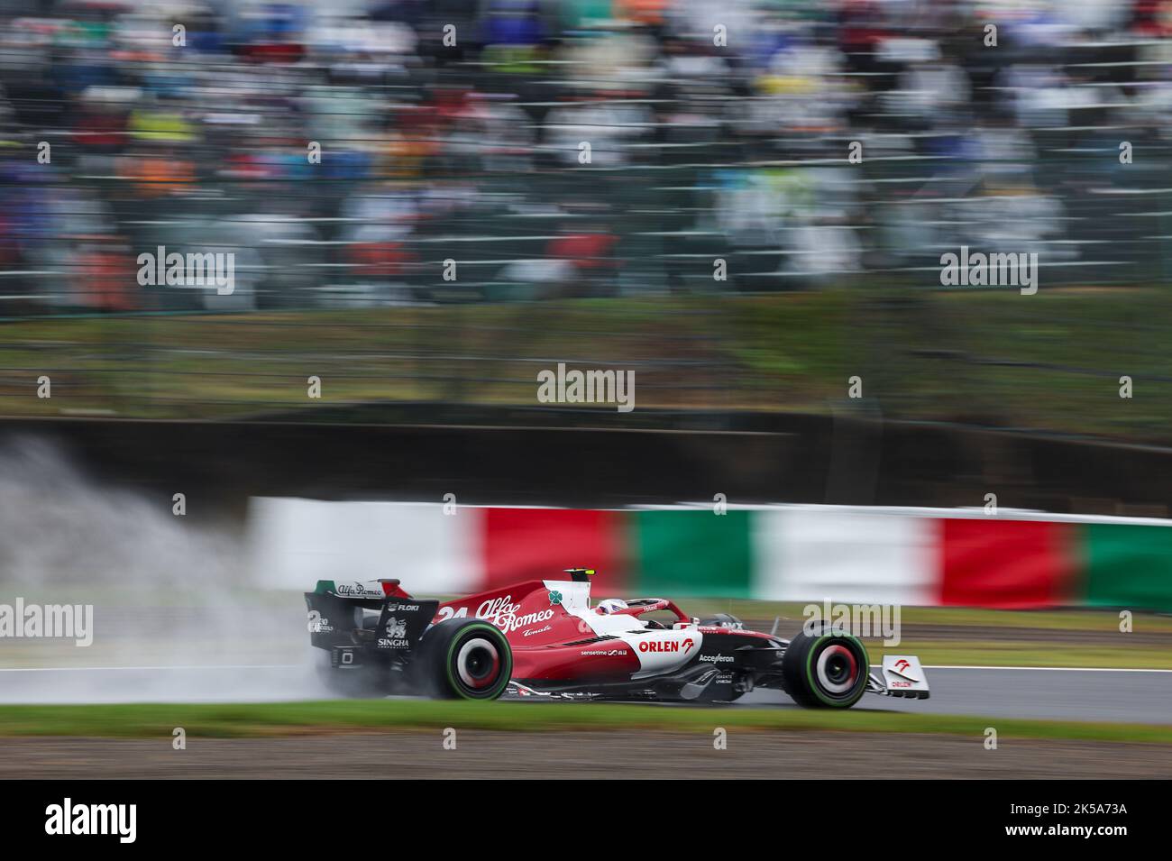 Suzuka, Japan. 07th Oct, 2022. Suzuka, Japan - 07/10/2022, 24 ZHOU Guanyu (chi), Alfa Romeo F1 ...