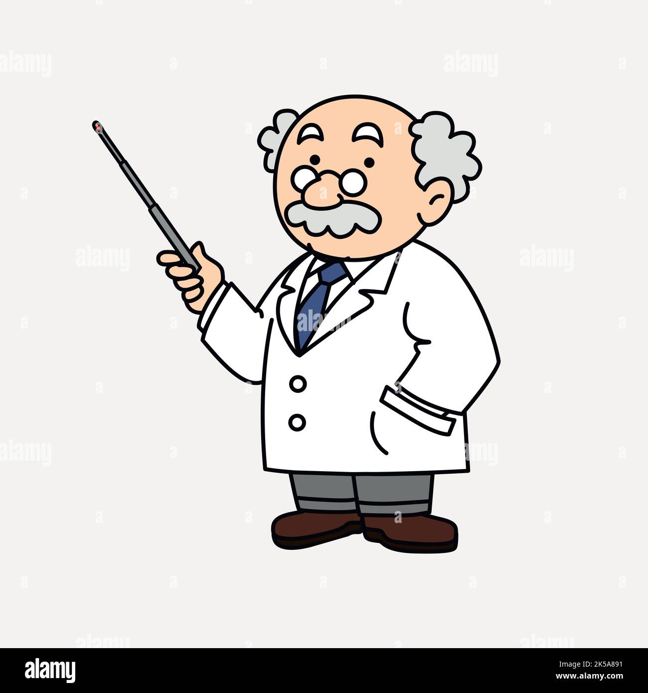 Scientist clipart, education illustration vector Stock Vector Image ...