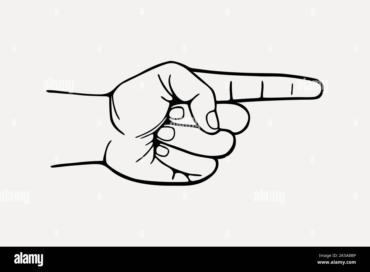 Pointing finger clipart, hand gesture illustration vector Stock Vector Image & Art - Alamy