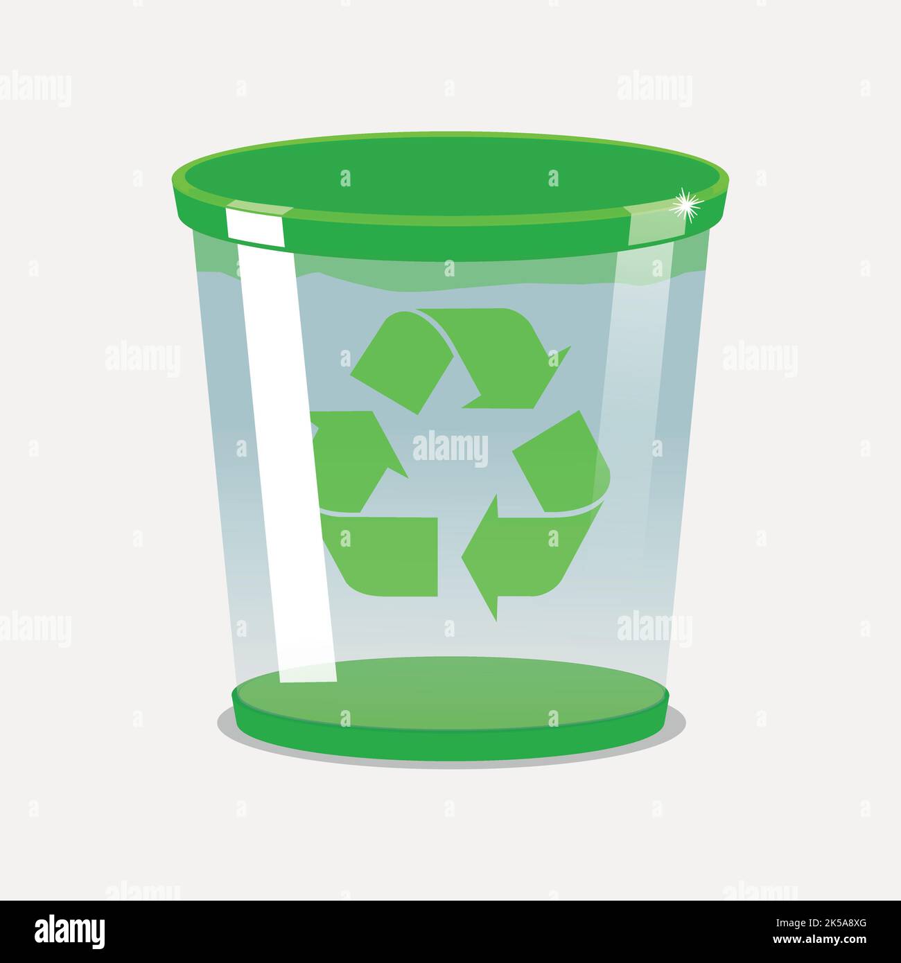 Recycle bin clipart, environment illustration vector Stock Vector Image ...