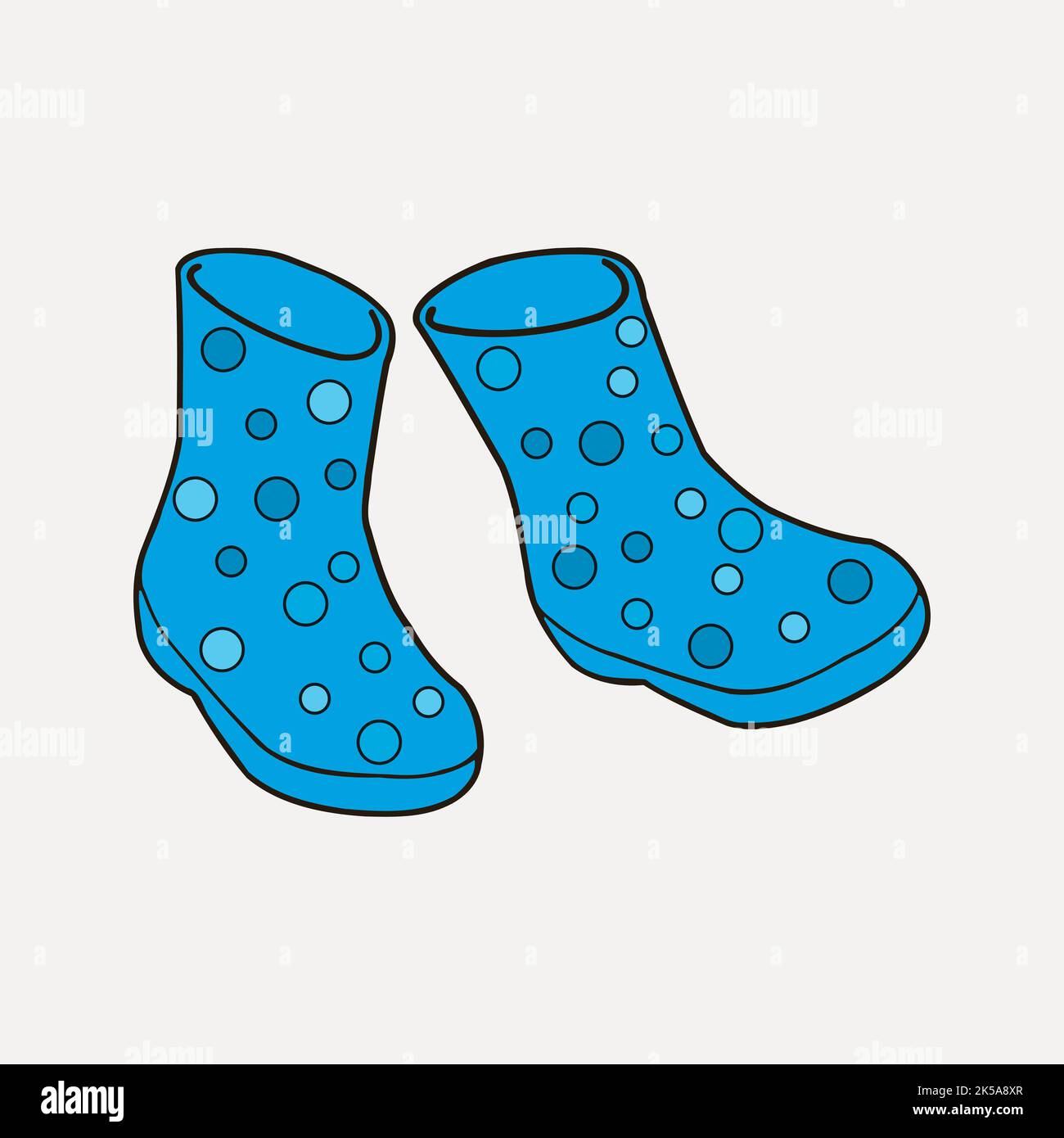 Blue rain boors clipart hi-res stock photography and images - Alamy