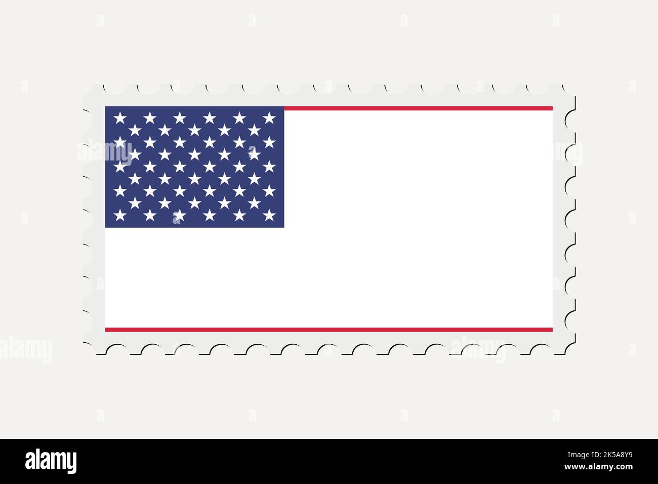 Flag stamp clipart, patriotic illustration vector Stock Vector Image ...