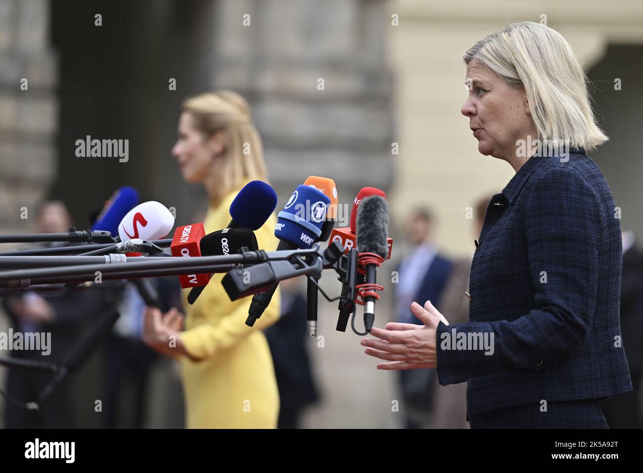 Prague, Czech Republic. 07th Oct, 2022. Swedish Prime Minister ...