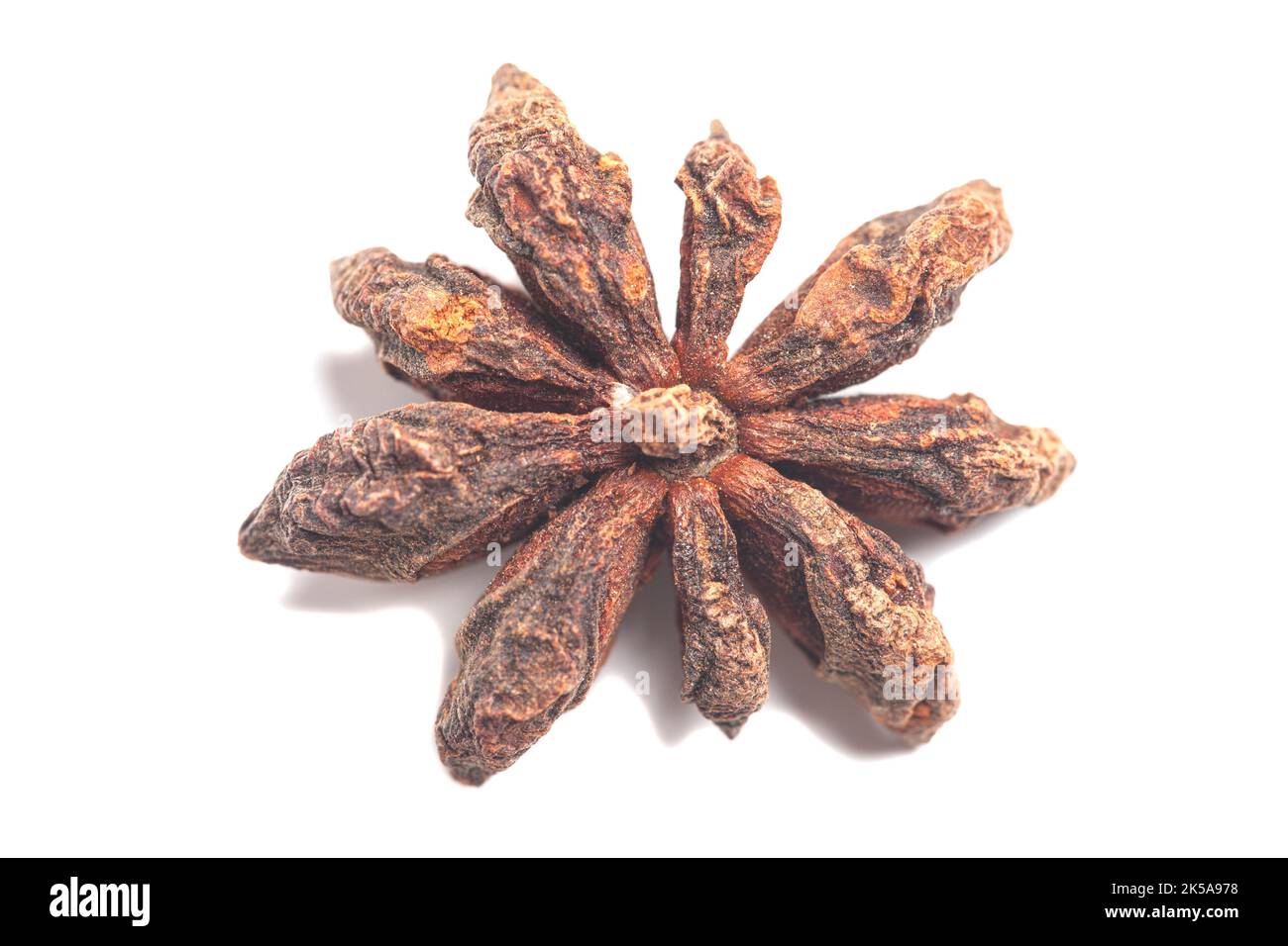 Star anise isolated on white background. Dried star anise spice fruits ...