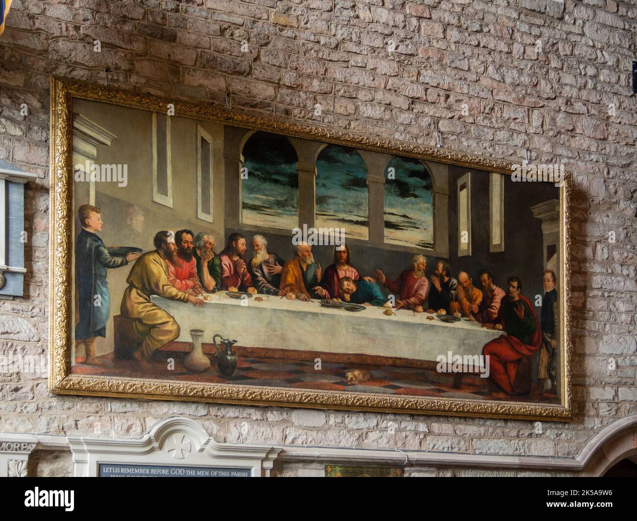 Replica painting of Titian's Last Supper, St Michael's & All Saints ...