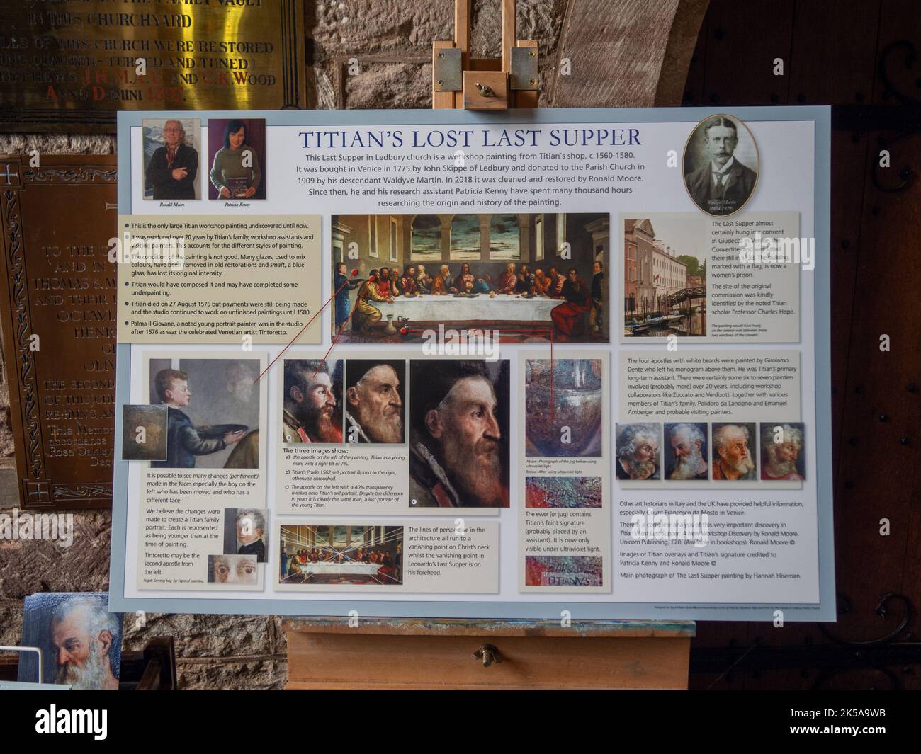 Information board re Titian's Last Supper, St Michael's & All Saints ...