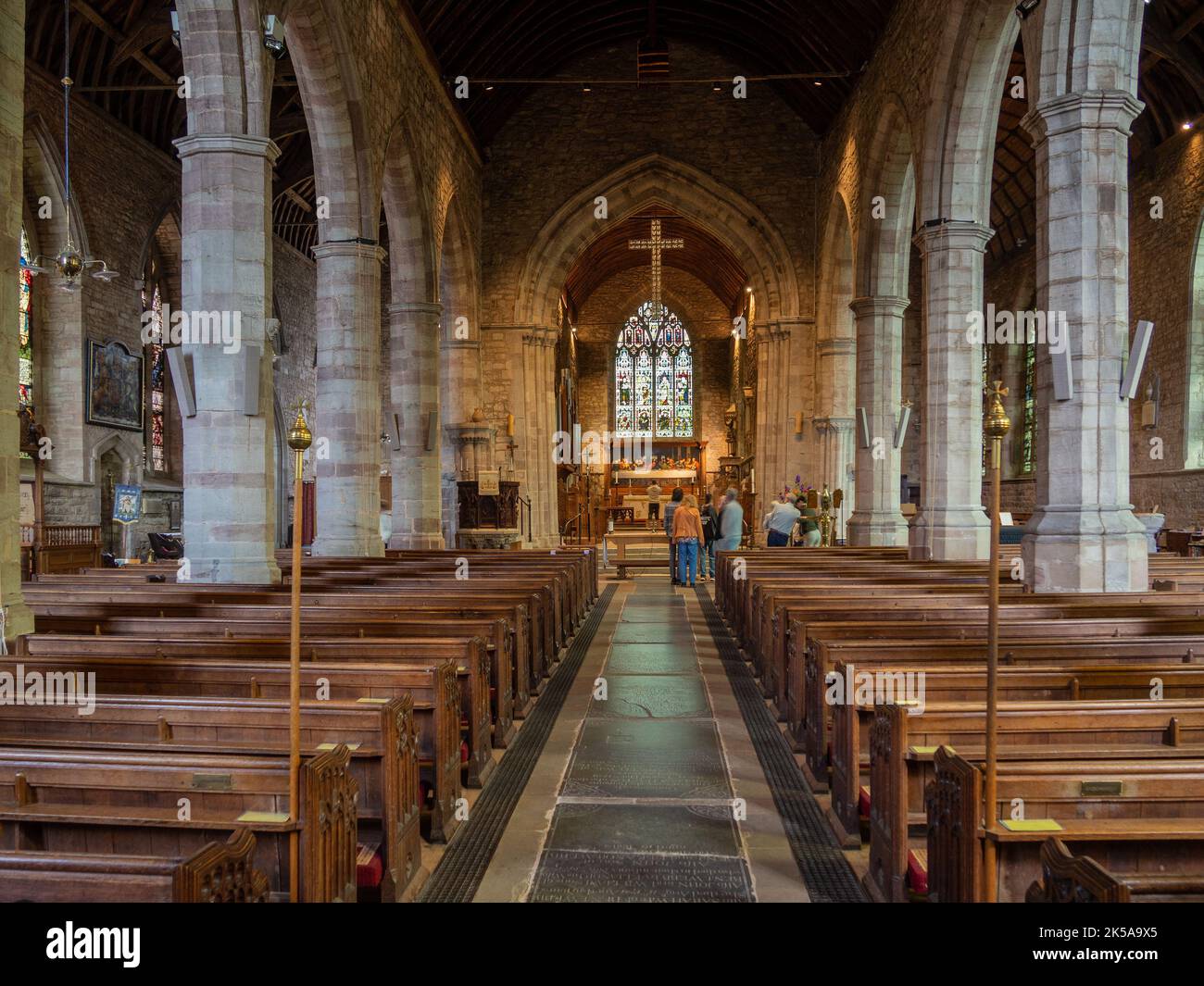 Interior of the parish church of St Michael and All Angels, Ledbury ...