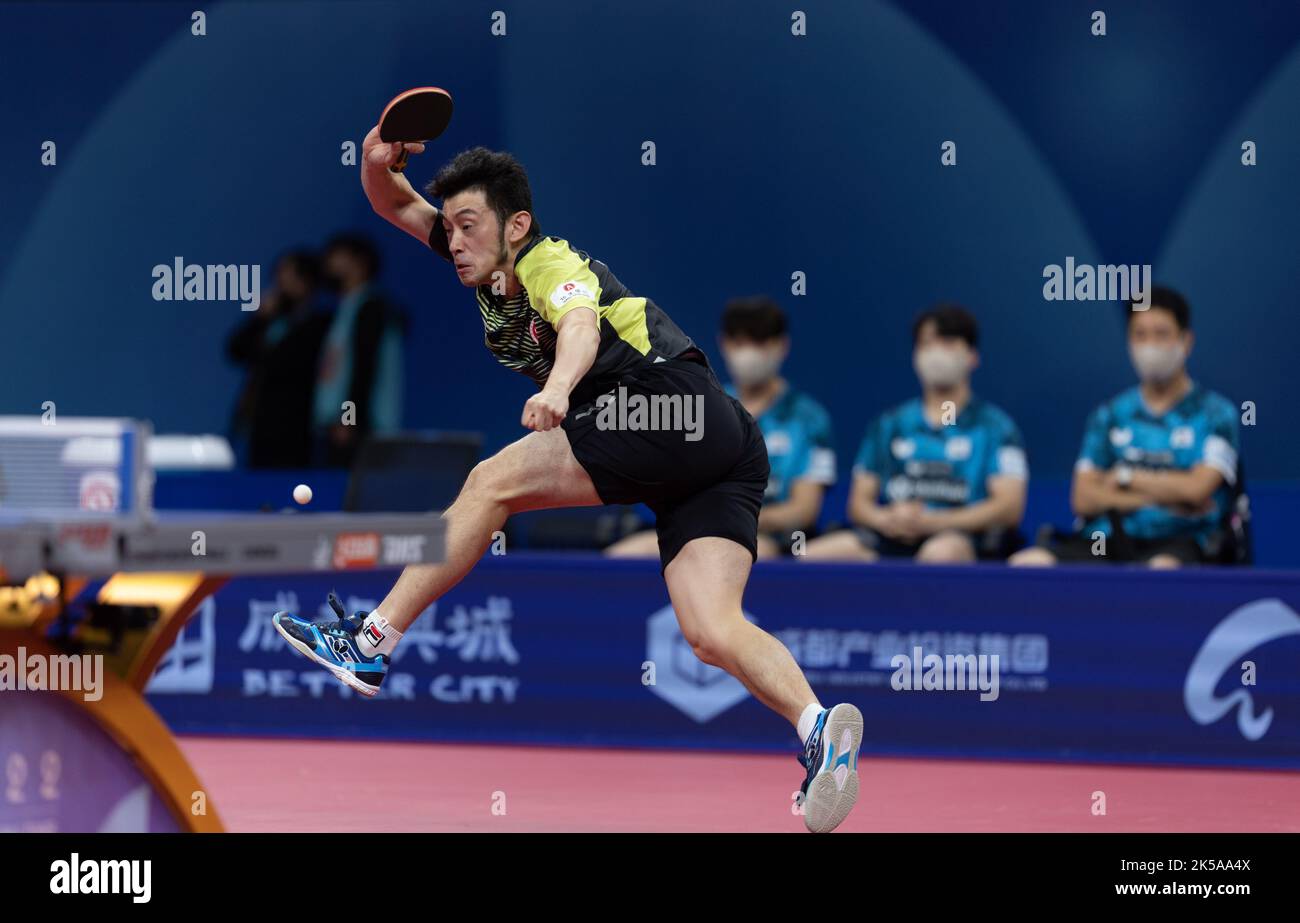 Chengdu, China's Sichuan Province. 7th Oct, 2022. Wong Chun Ting of ...