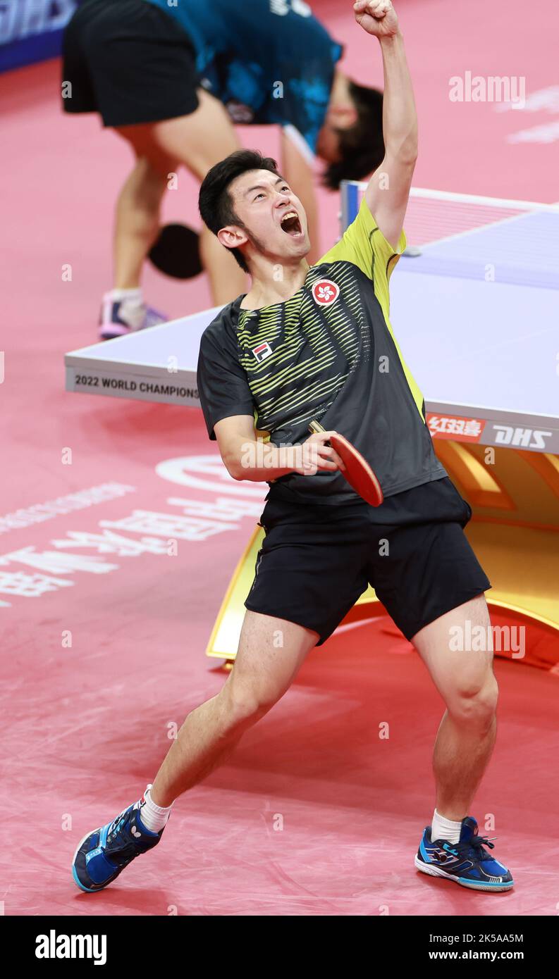 Chengdu, China's Sichuan Province. 7th Oct, 2022. Wong Chun Ting of ...