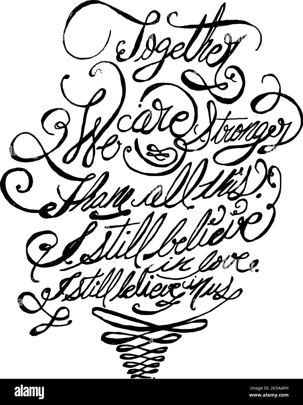 Motivational quote png sticker cursive text illustration, transparent ...