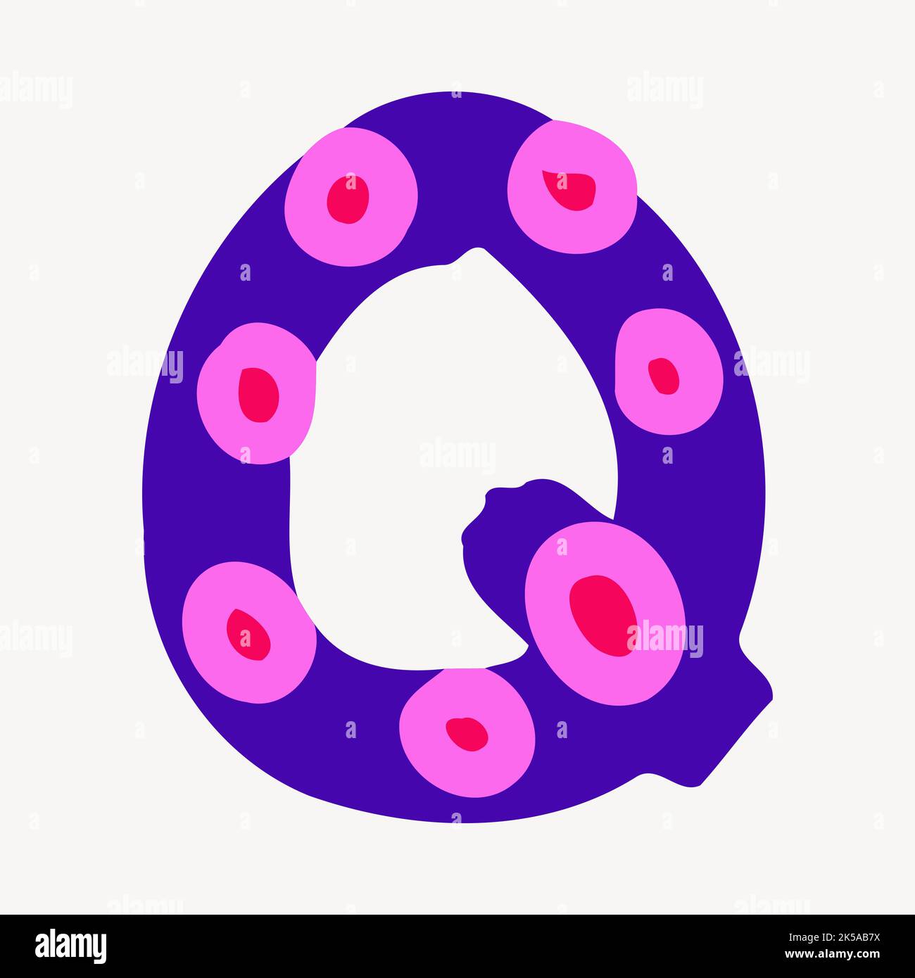 Q alphabet collage element, cute illustration vector Stock Vector Image ...