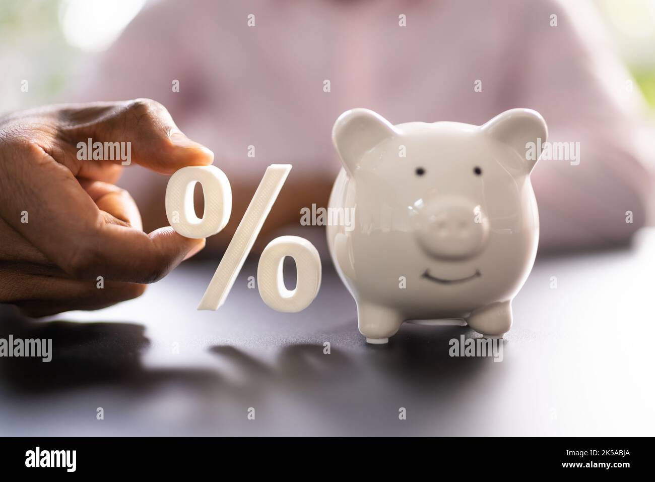 Finance Percentage And Piggybank With Money. Finance And Budget Stock ...