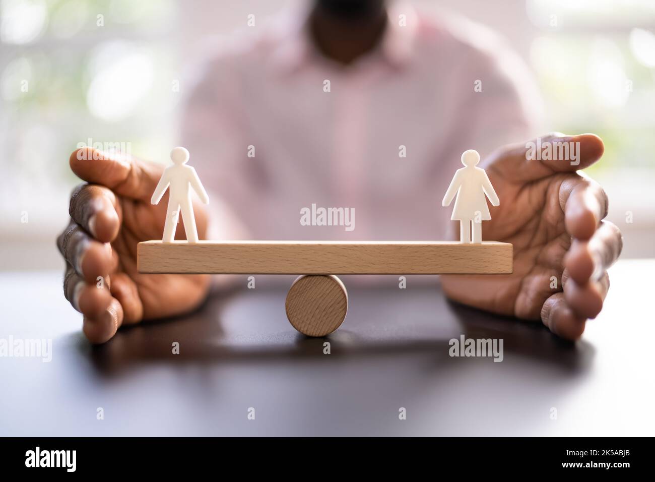 Equal Gender Balance And Parity. Job Pay Equality Stock Photo - Alamy