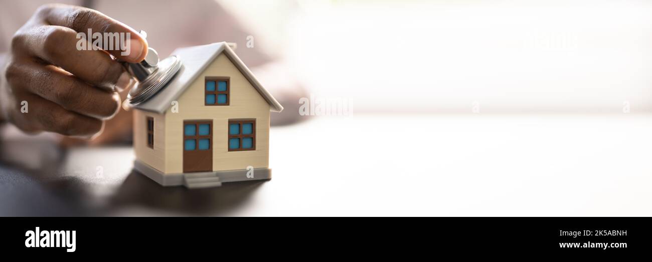 Doctor Doing Homecare Inspection. House Property Check Stock Photo - Alamy