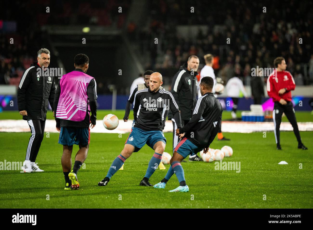 Herning, Denmark. 06th Oct, 2022. Gernot Trauner (18) of Feyenoord seen ...