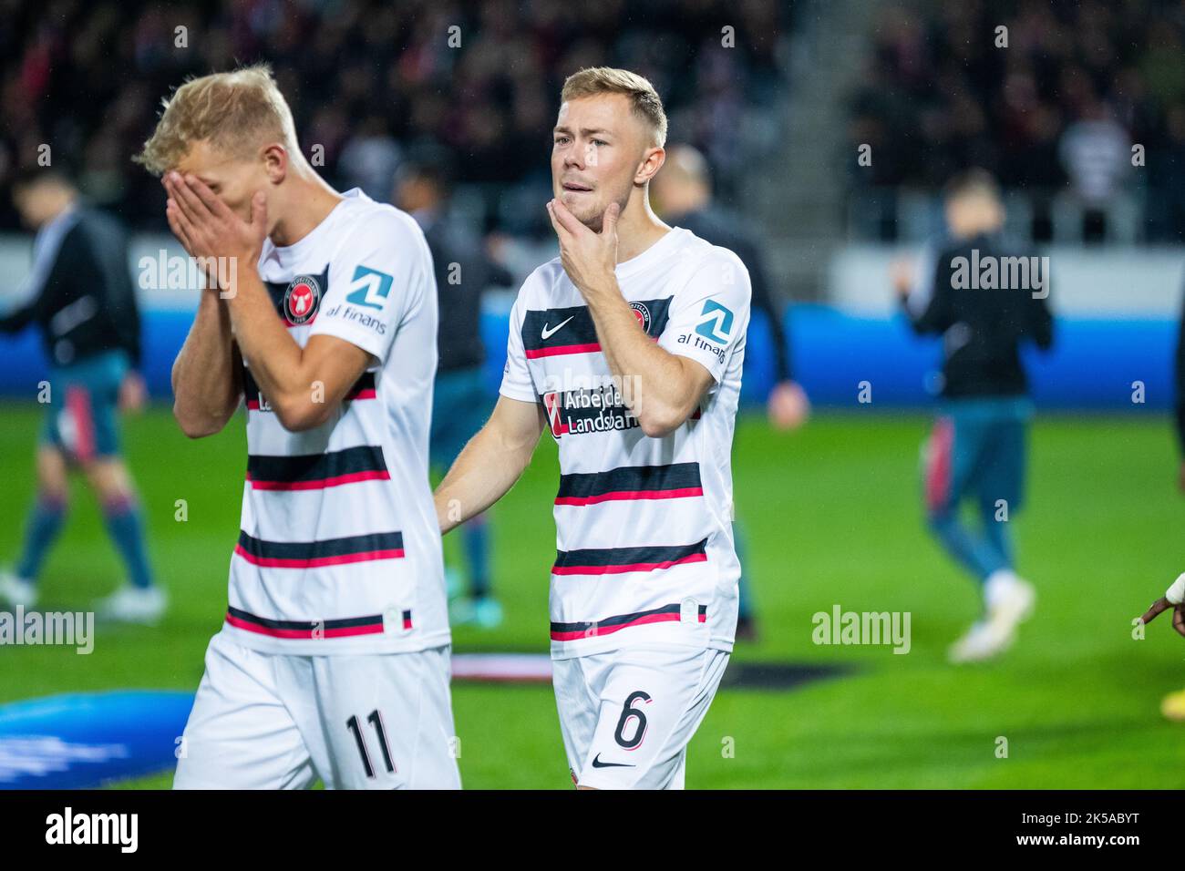 Herning, Denmark. 06th Oct, 2022. Joel Andersson (6) of FC Midtjylland seen during the UEFA ...