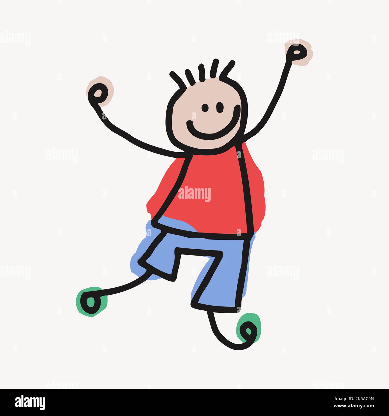 Boy cartoon collage element hi-res stock photography and images - Alamy