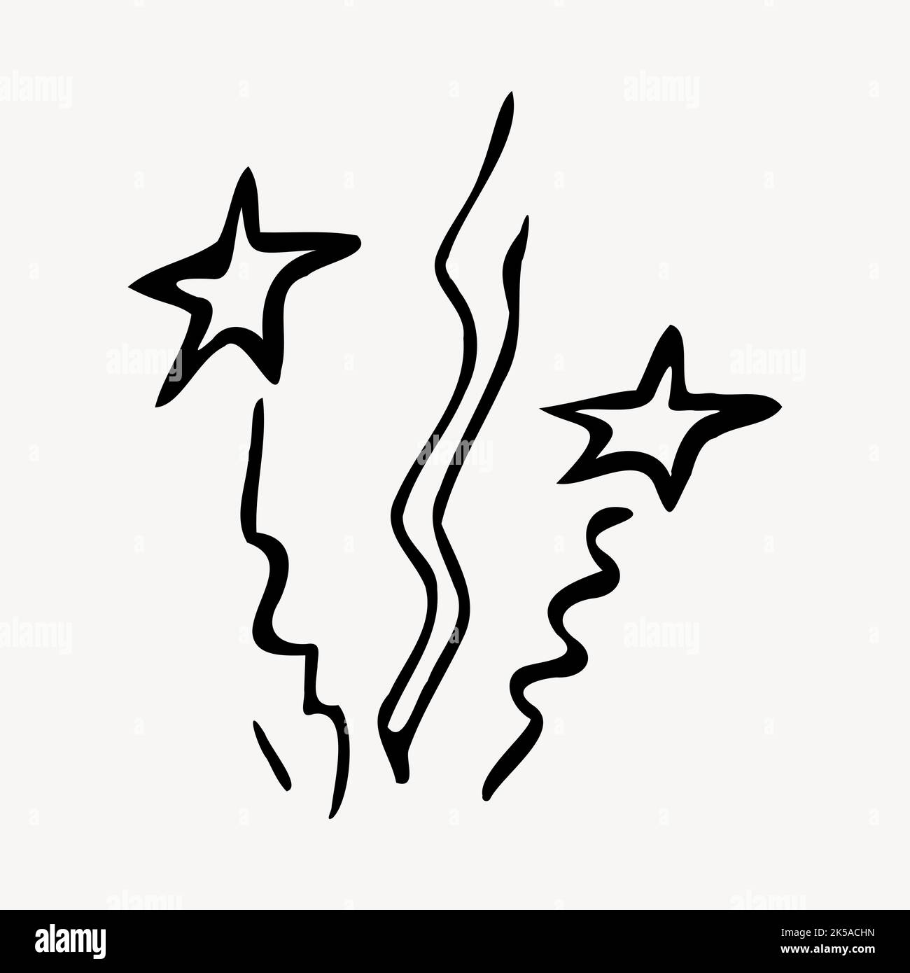 Comic bolt effect collage element, black and white illustration vector ...