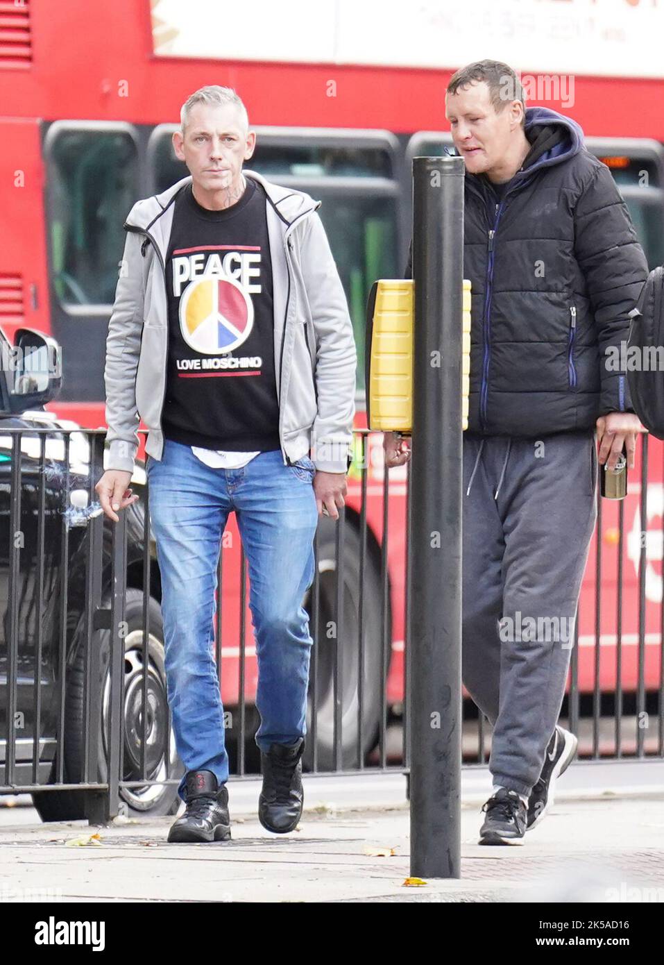 Kenny Defelice (left), 44, arrives at Westminster Magistrates' Court in ...