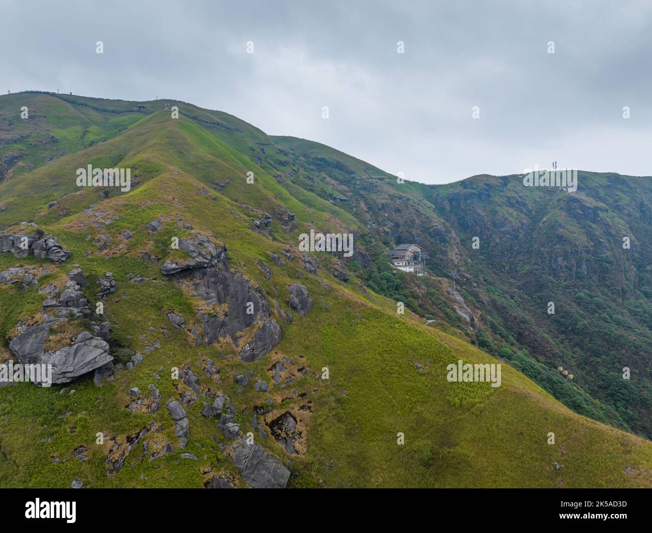The early autumn scenery of Wugong Mountain Natural Scenic Area ...