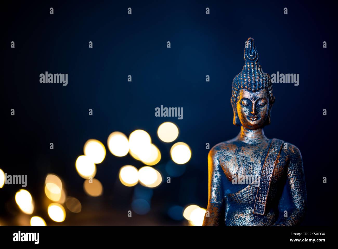 Netherlands. October 2022.buddha statue in calm rest pose. Shakyamuni ...