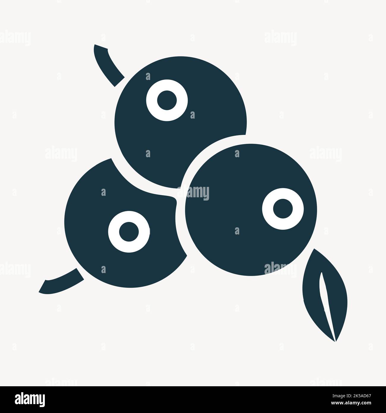 Blueberry collage element, fruit illustration vector Stock Vector Image ...