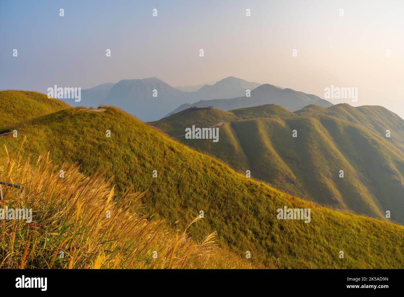 The early autumn scenery of Wugong Mountain Natural Scenic Area ...