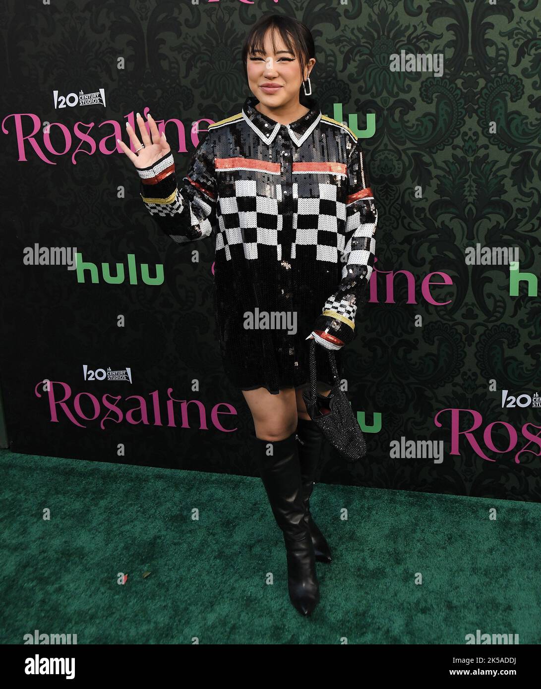 Ashley Yi arrives at the 20th Century Studio's ROSALINE Premiere held ...