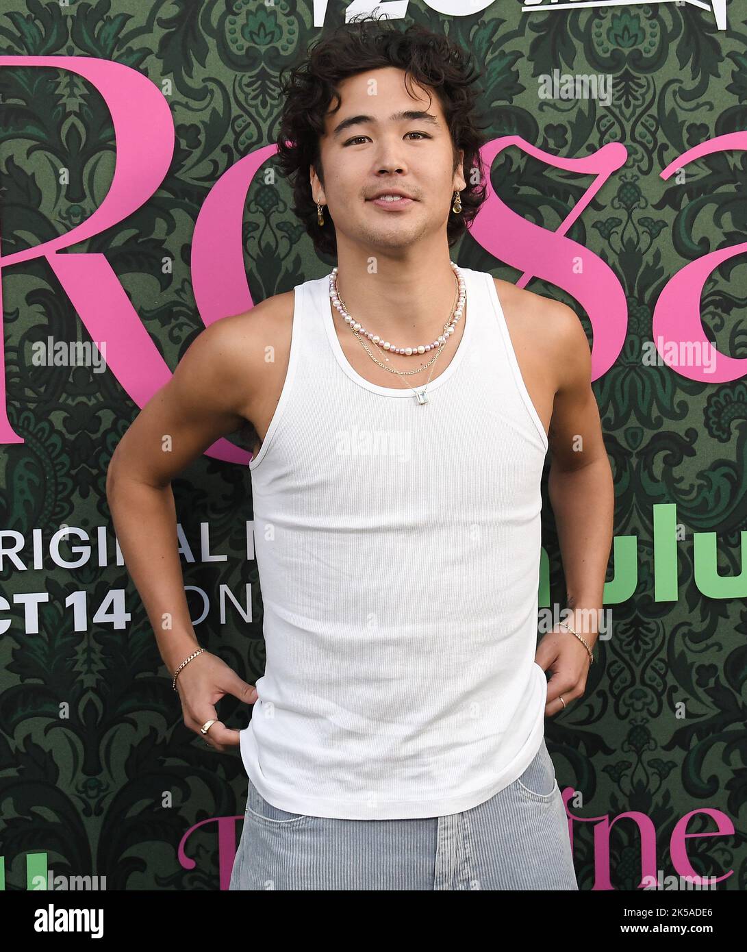 Nico Hiraga arrives at the 20th Century Studio's ROSALINE Premiere held ...