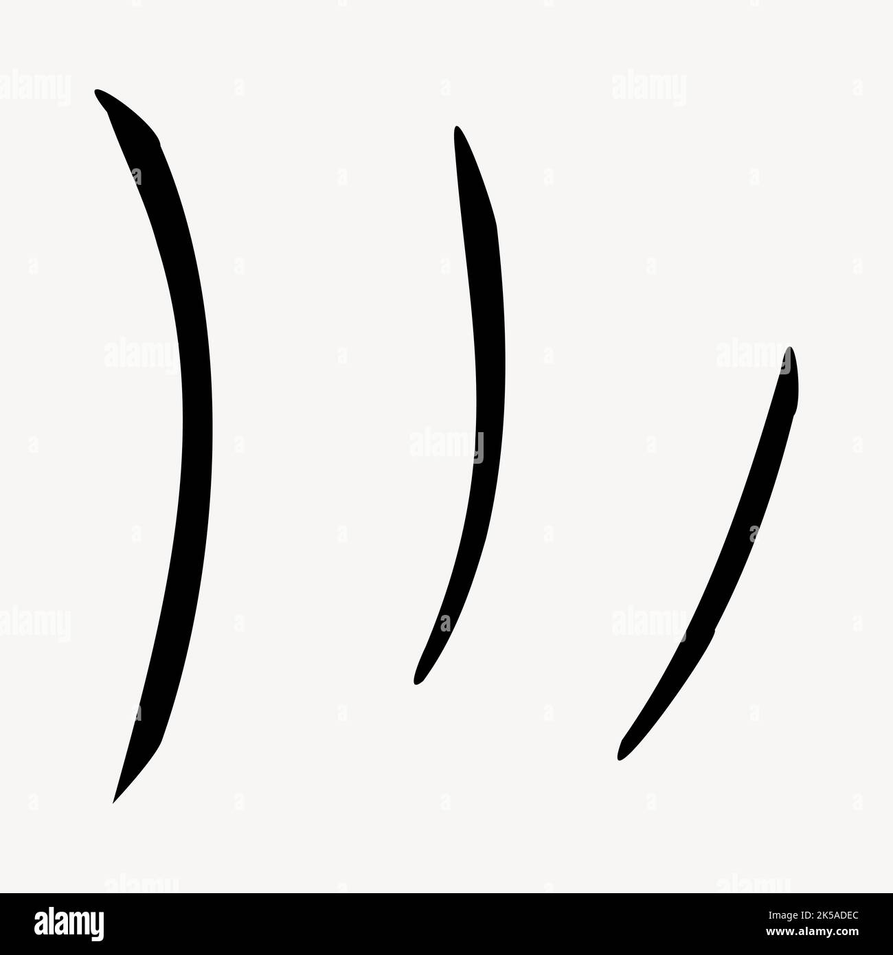 Comic line effect collage element, black and white illustration vector ...