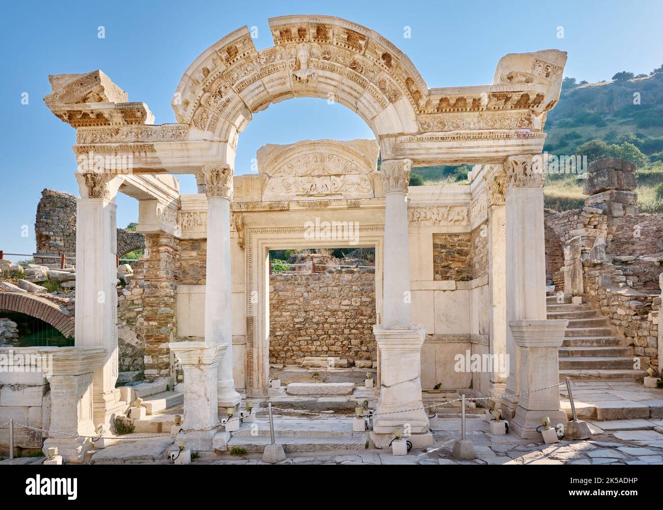 The Temple of Hadrian in Ephesus Archaeological Site, Selcuk, Turkey ...