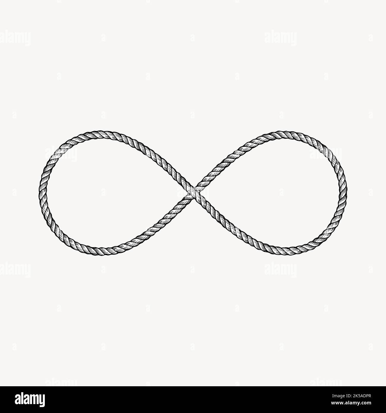 Infinity rope collage element hi-res stock photography and images - Alamy