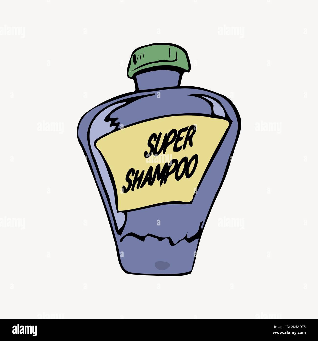 Shampoo cartoon collage element, cute illustration vector Stock Vector ...