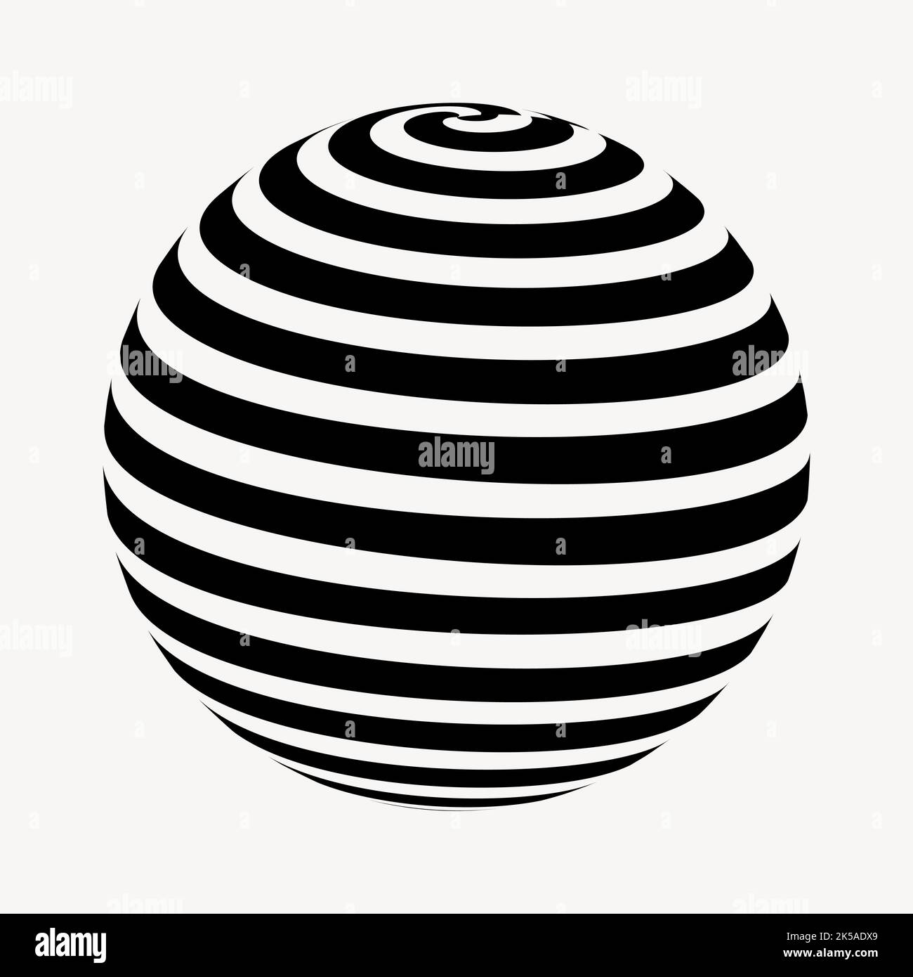 Abstract sphere collage element, black and white illustration vector ...