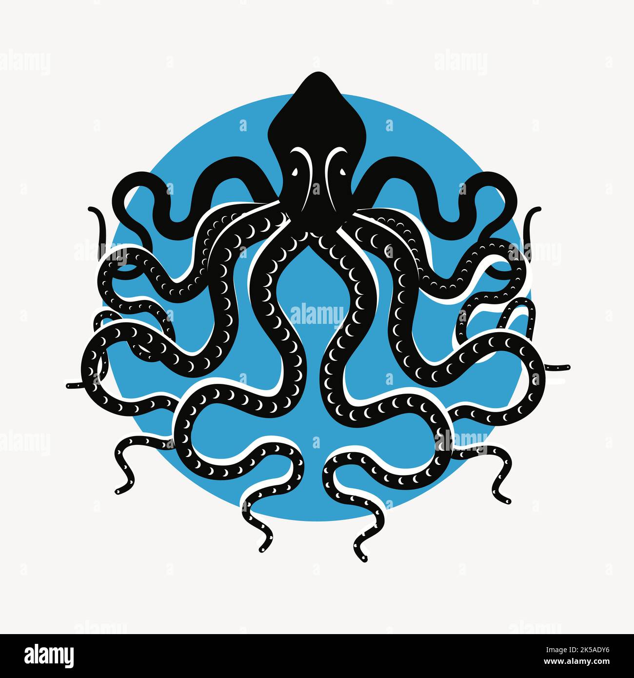 Octopus collage element, animal illustration vector Stock Vector Image ...
