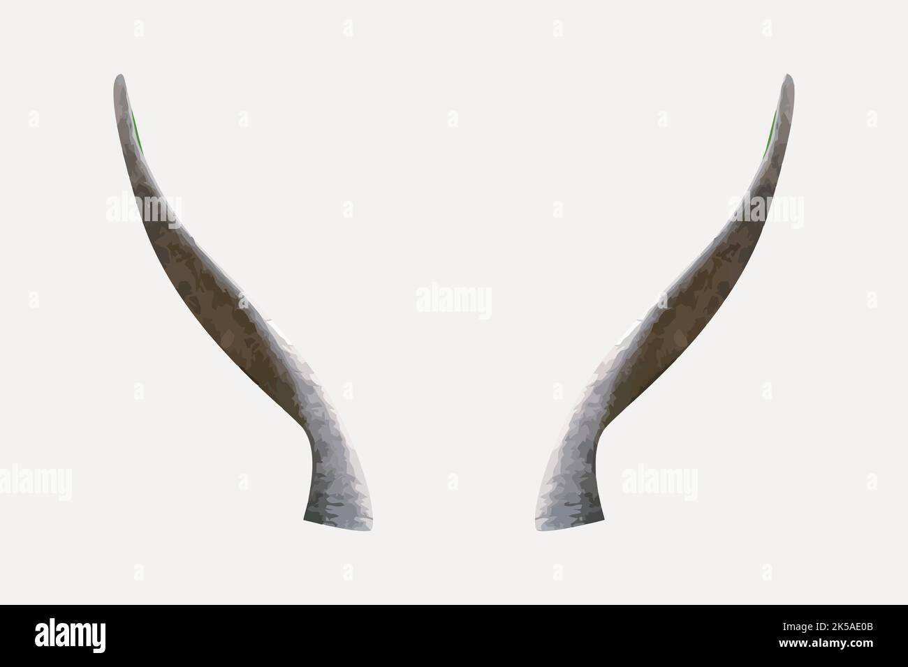 Horns collage element, cute illustration vector Stock Vector Image ...