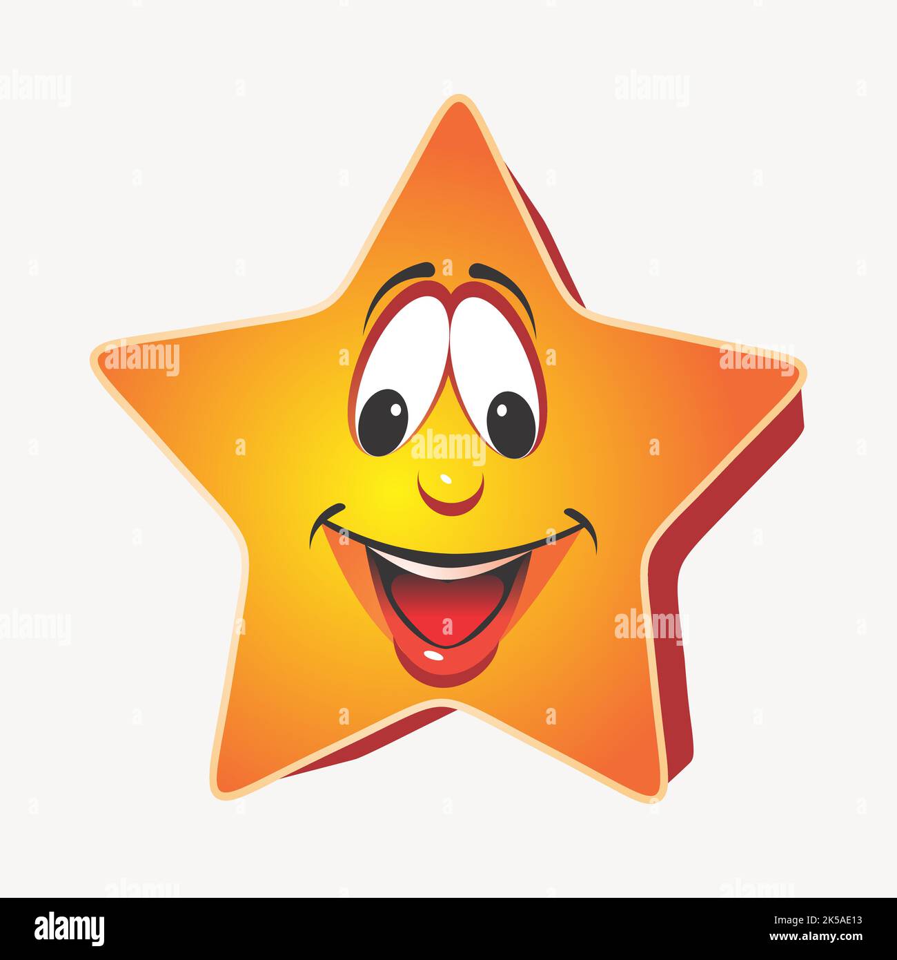 Cartoon star collage element, cute illustration vector Stock Vector ...