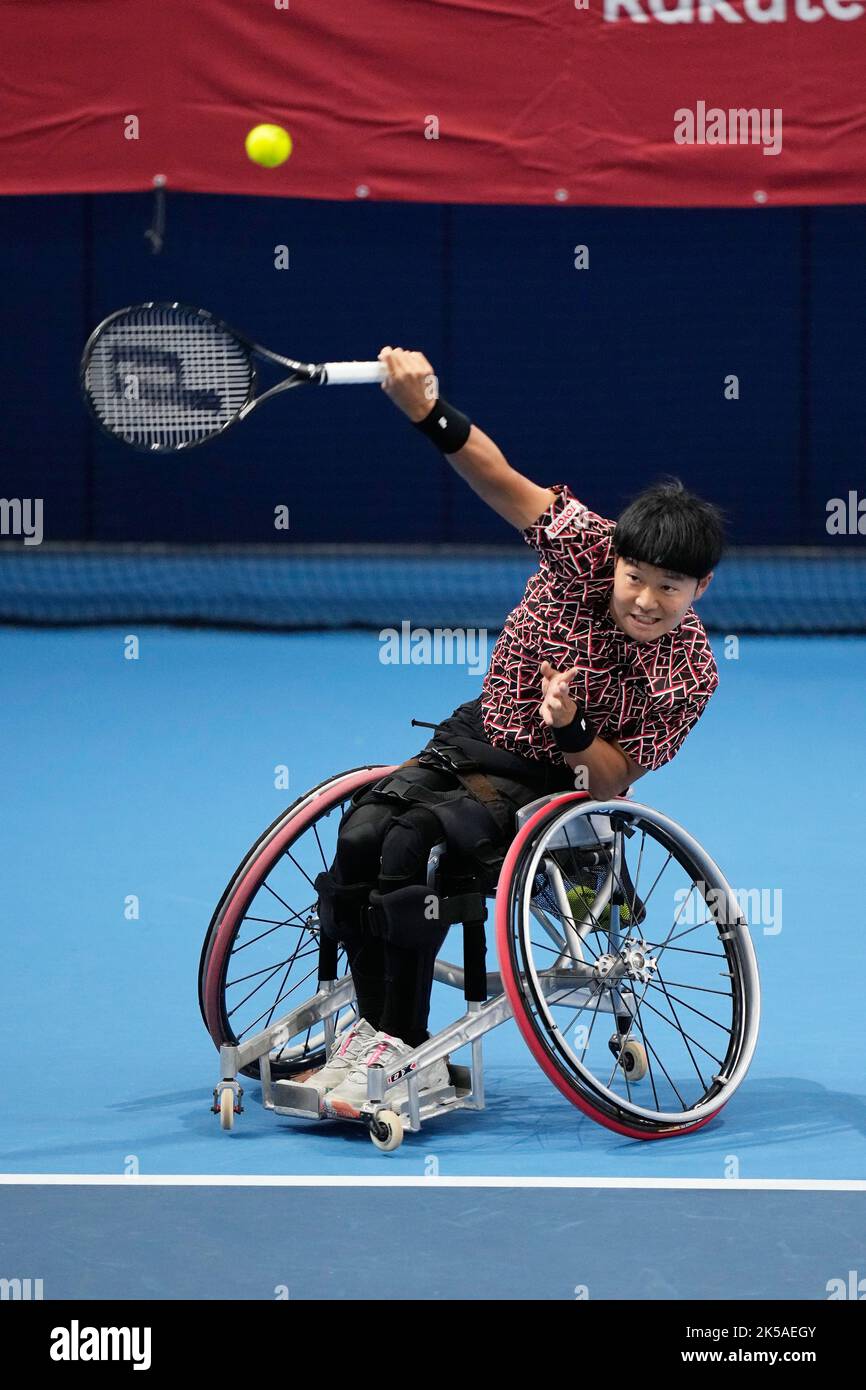 Ariake Tennis Forest Indoor Court, Tokyo, Japan. 7th Oct, 2022. Takuya ...