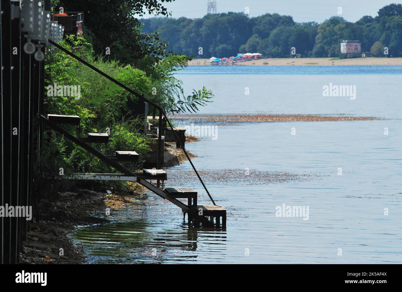 Ada lake and park where people of Belgrade city like to go and enjoy ...