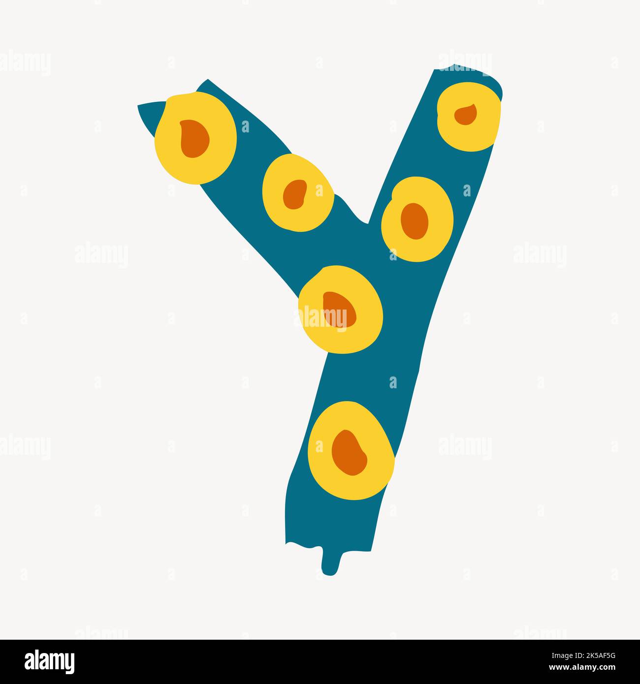 Y alphabet collage element, cute illustration vector Stock Vector Image ...