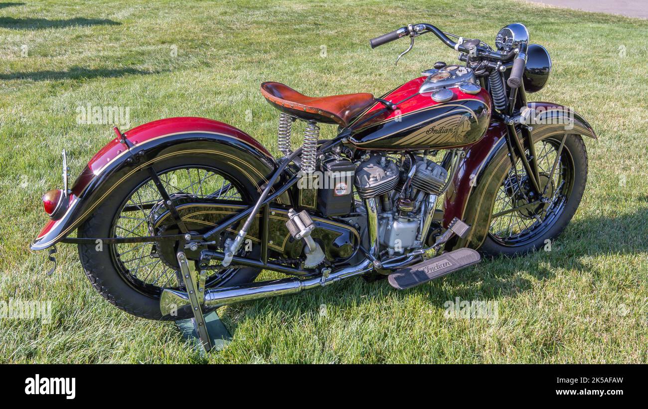 Indian scout bike hi-res stock photography and images - Alamy