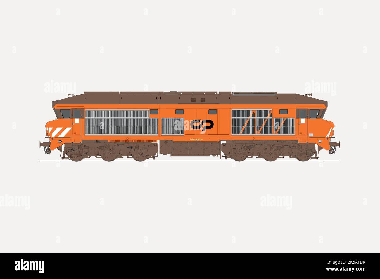 Train side view collage element, cute illustration vector Stock Vector ...