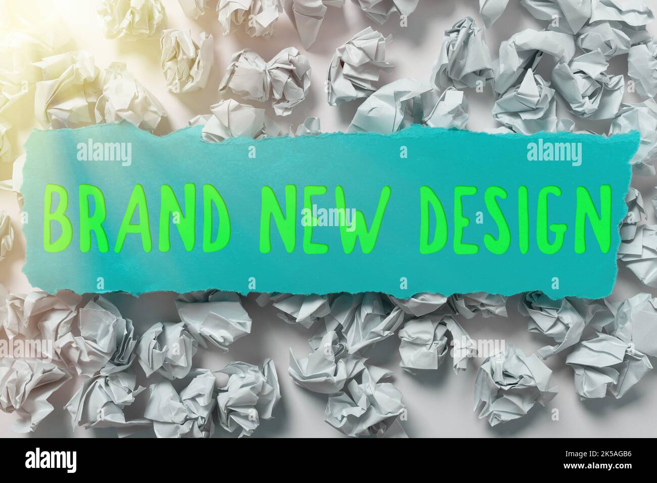 Sign displaying Brand New Design. Concept meaning Brainstorming About Branding Strategy and ...