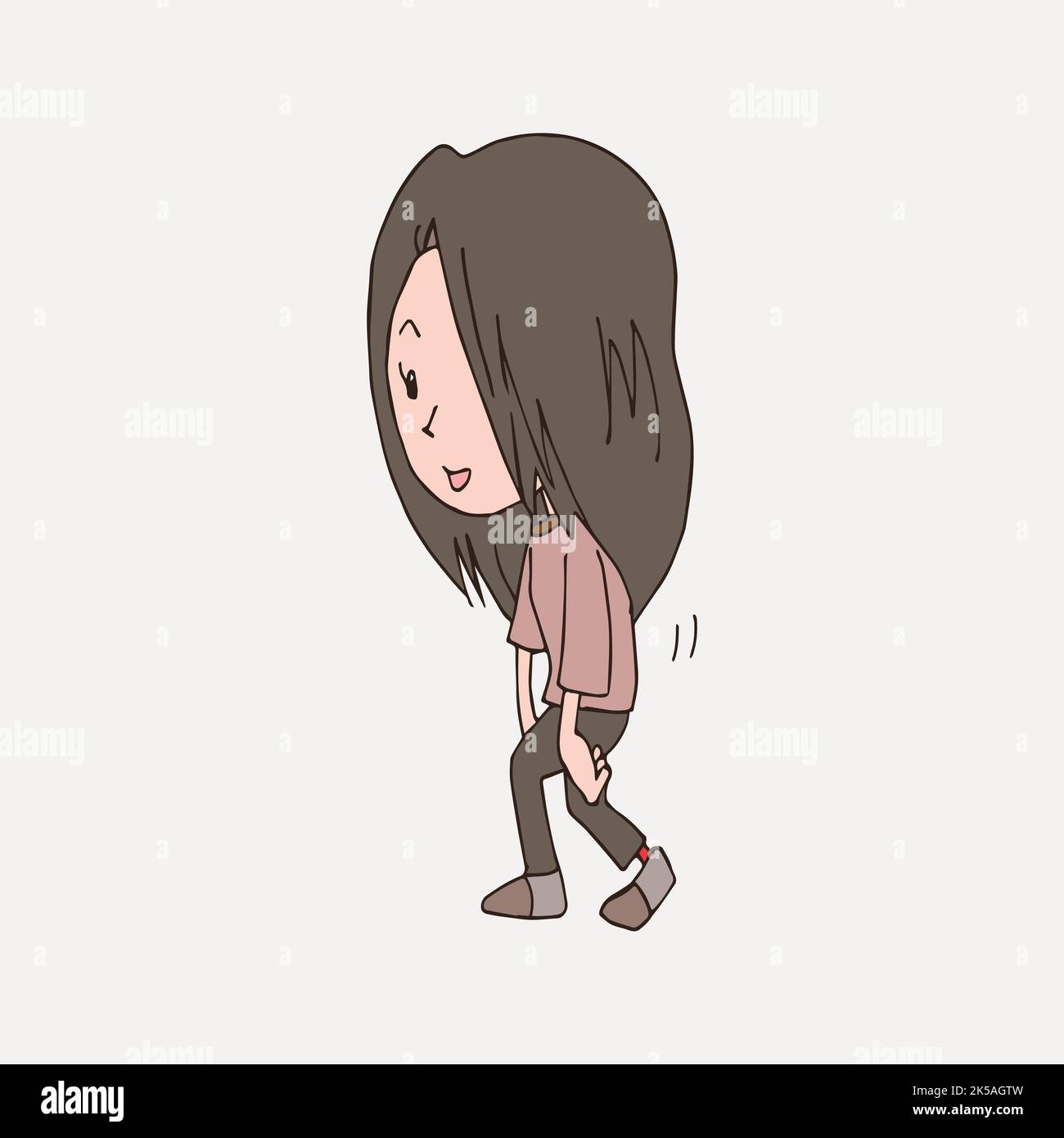 Tired woman collage element, cute illustration vector Stock Vector ...