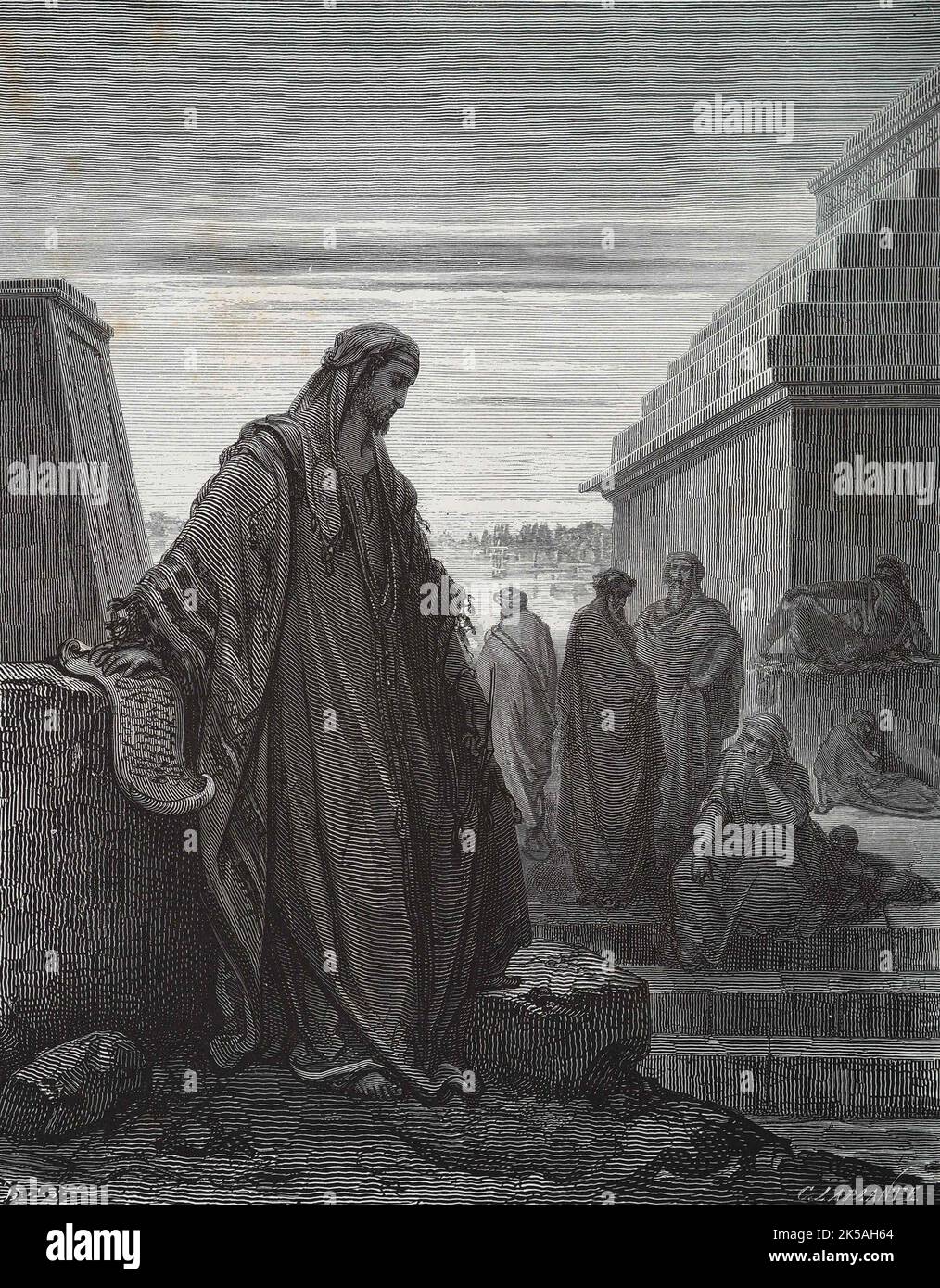 Daniel. Illustration by Gustave Dore from the third edition of the ...