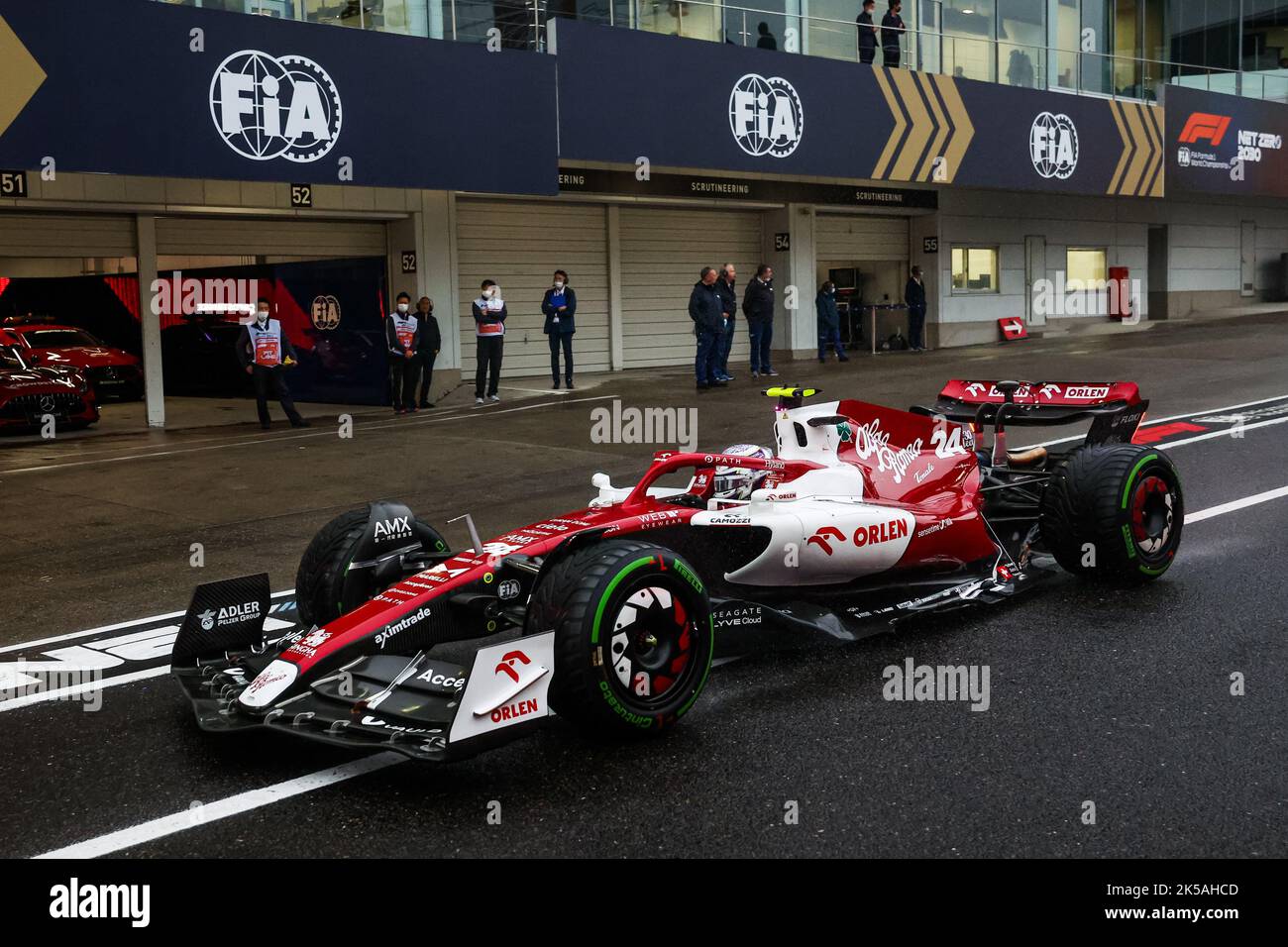 Suzuka, Japan, 07/10/2022, 24 ZHOU Guanyu (chi), Alfa Romeo F1 Team ORLEN C42, action during the ...